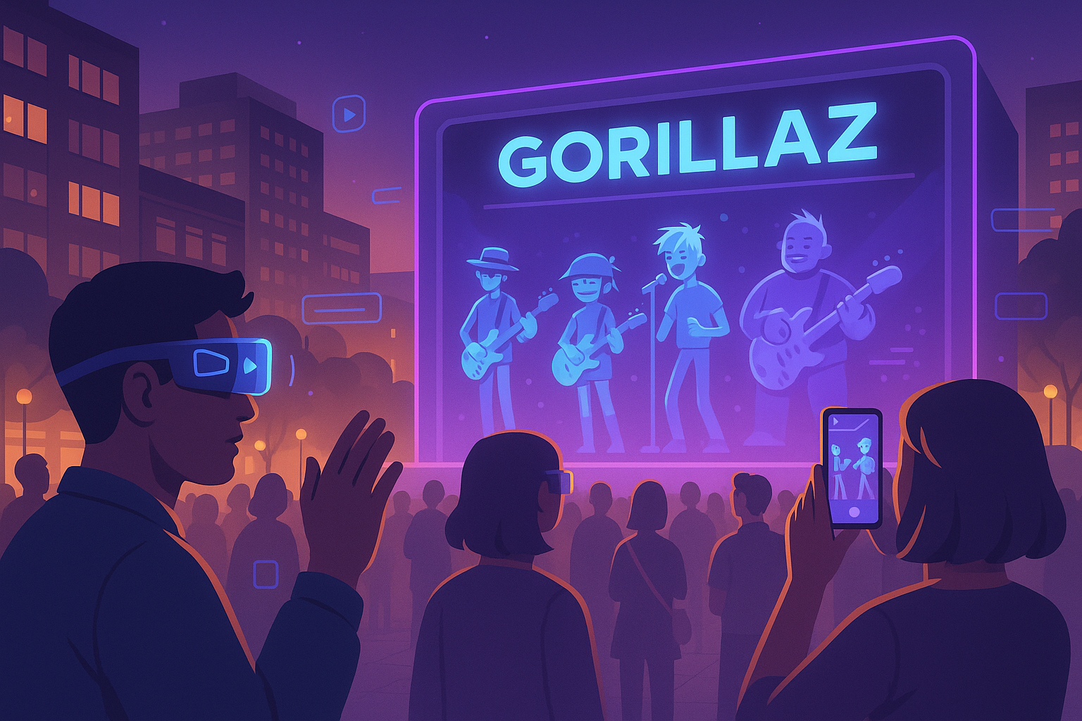 Gorillaz AR Concert: Lessons for Creators | Augmia - Application